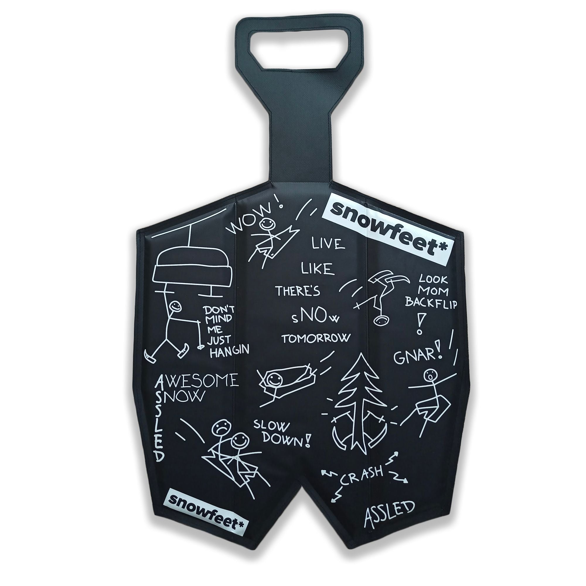 Assled - Wearable Foam Snow Sleds for Adults and Kids - by Snowfeet*