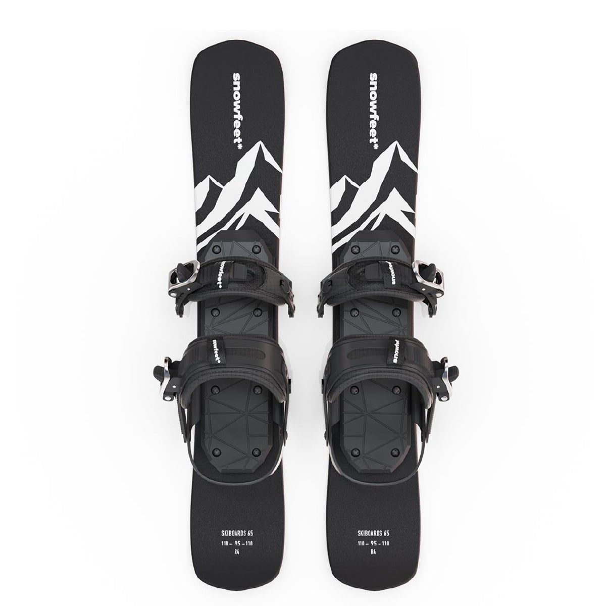 Skiboards by Snowfeet* - 65 cm |Skiblades, Snowblades, Short Mini Skis