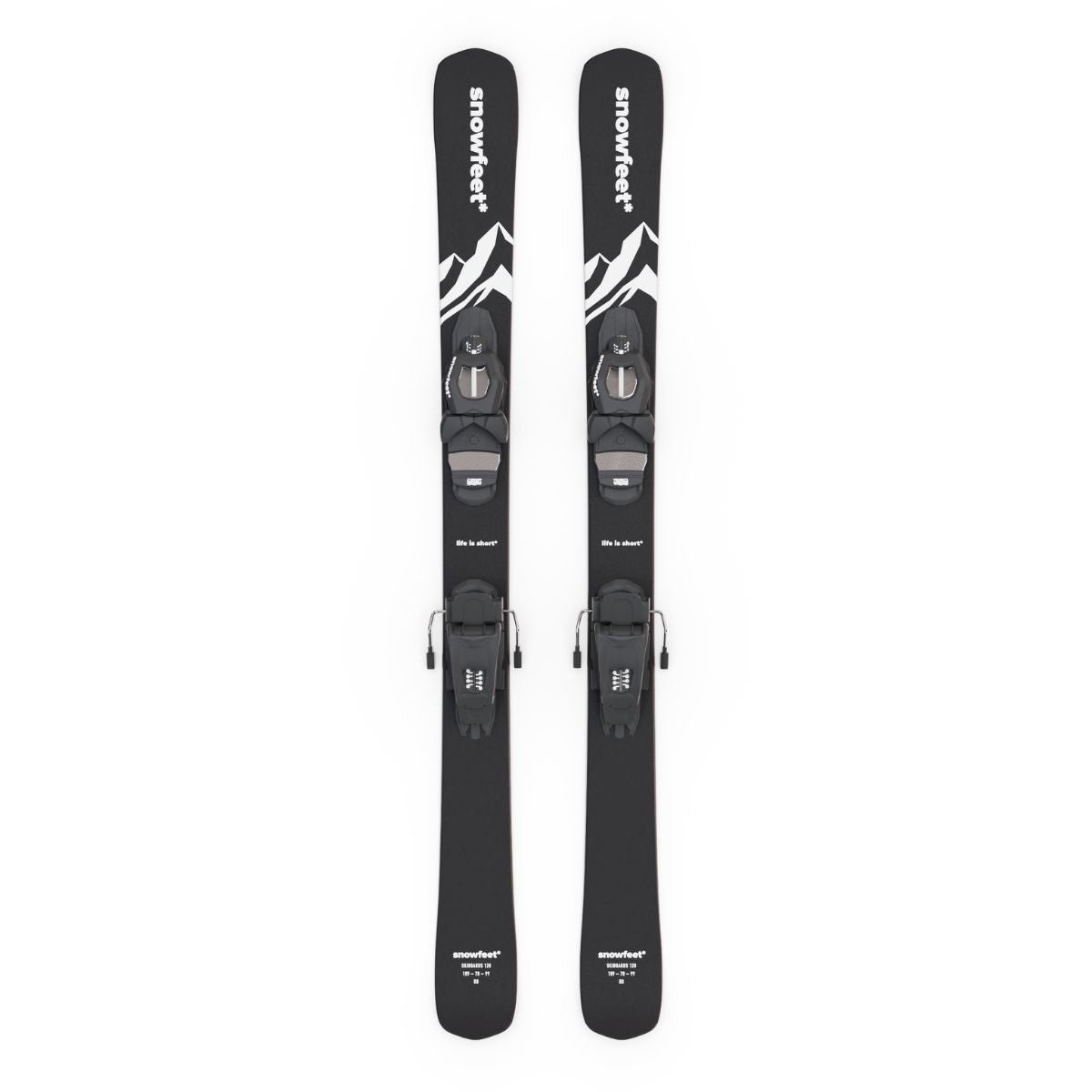 Snowfeet* Short Skis 120 CM | High-Quality Skiblades Snowblades