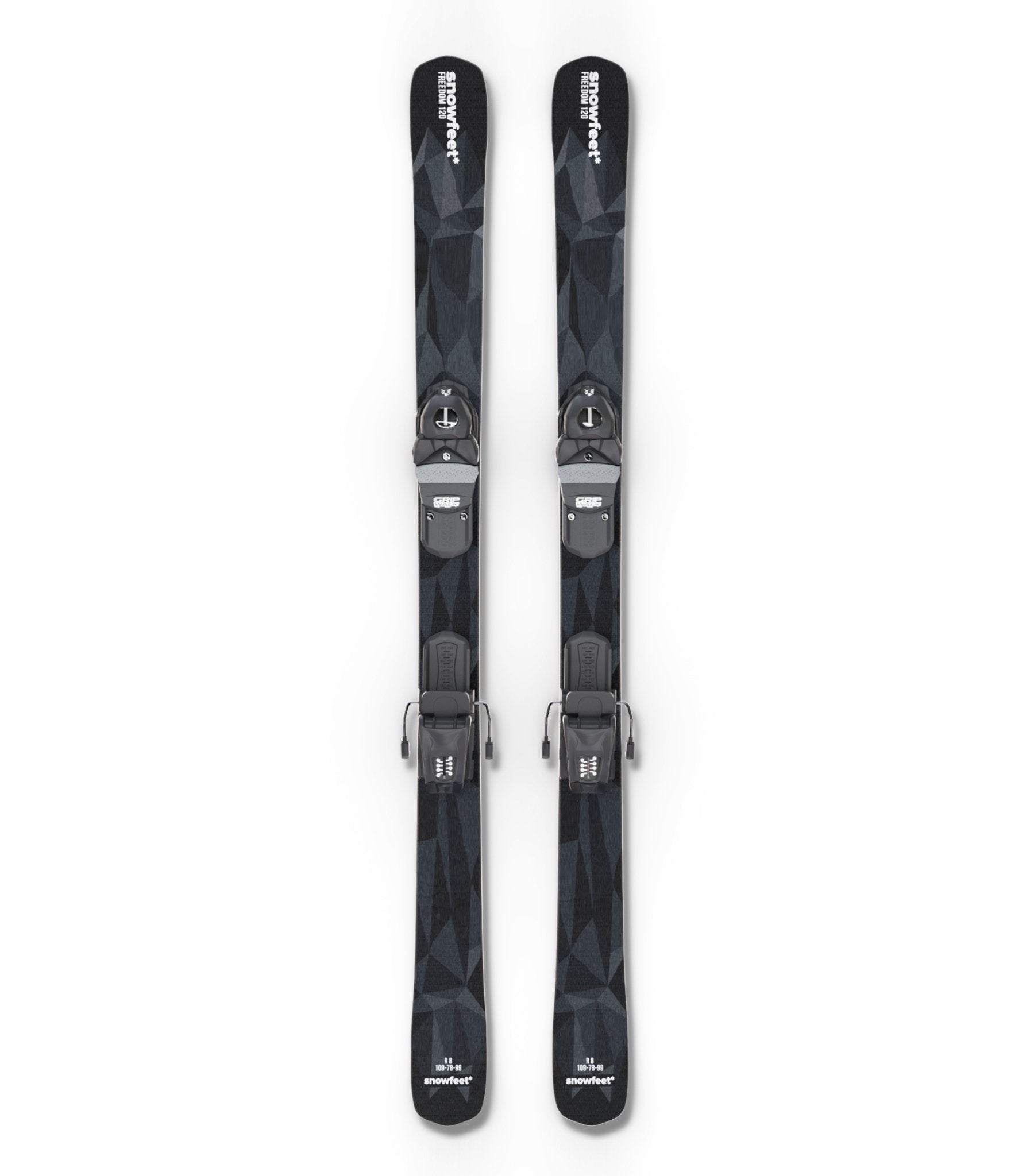 Skiboards Short Skis by Snowfeet* - 140 cm |Skiblades, Snowblades Skis